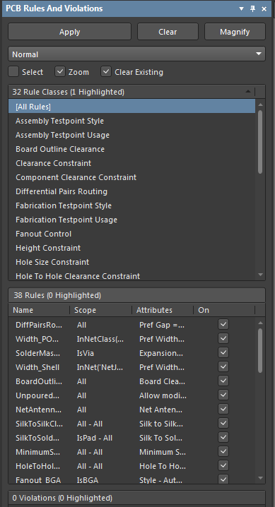 Running a Design Rule Check (DRC) | Altium App StartPage